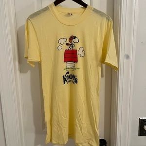 American Vintage | Shirts | Rare Vintage Peanuts Snoopy Vs The Red Baron Knotts Berry Farm T ...
